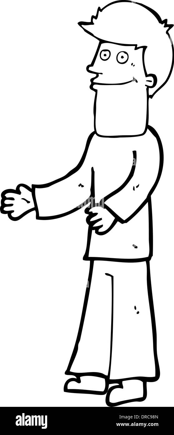 cartoon man shrugging shoulders Stock Vector Image & Art - Alamy