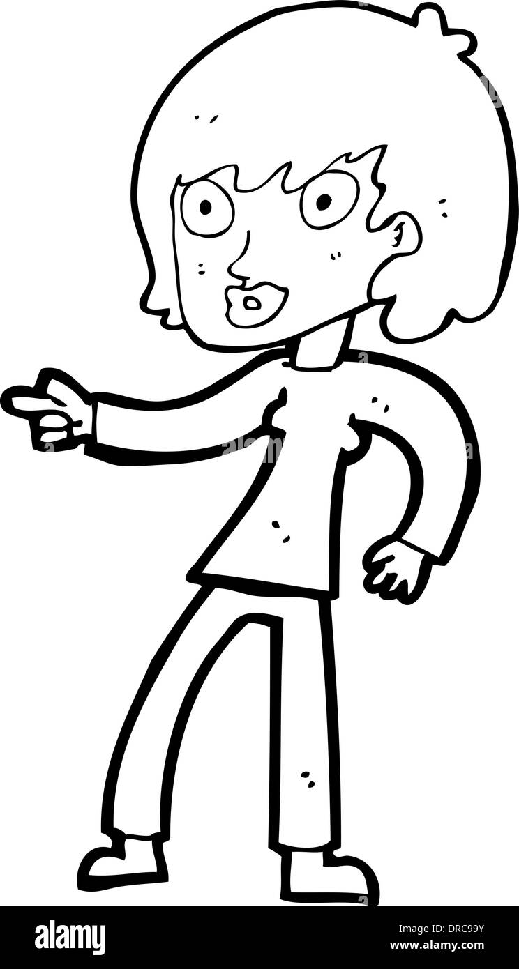 cartoon woman pointing Stock Vector Image & Art - Alamy