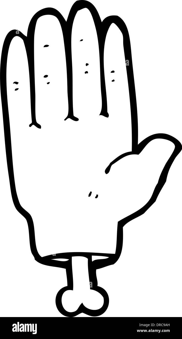 Cartoon severed hand Black and White Stock Photos & Images - Alamy