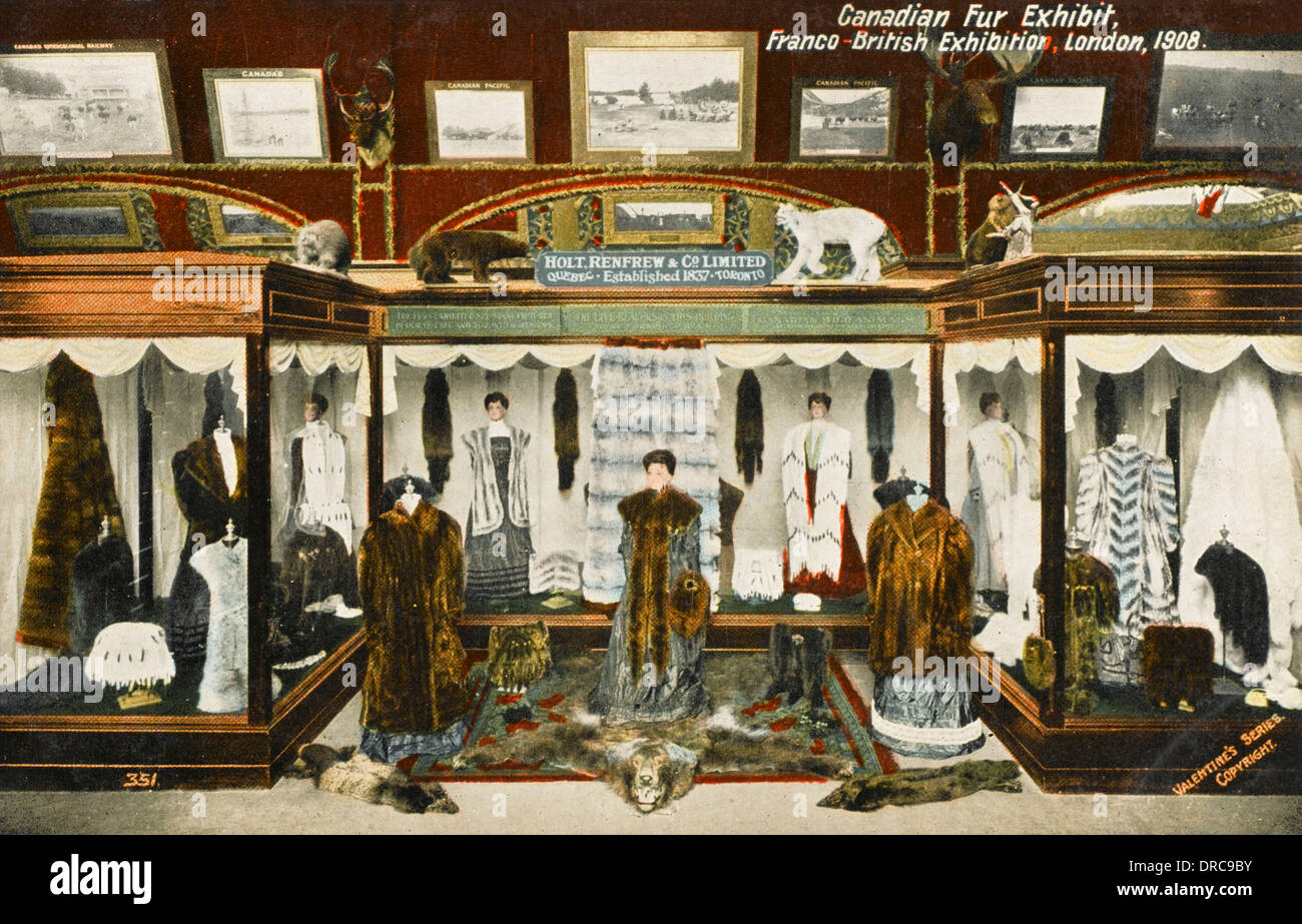 Canadian Fur Exhibit - London Exhibition Stock Photo - Alamy