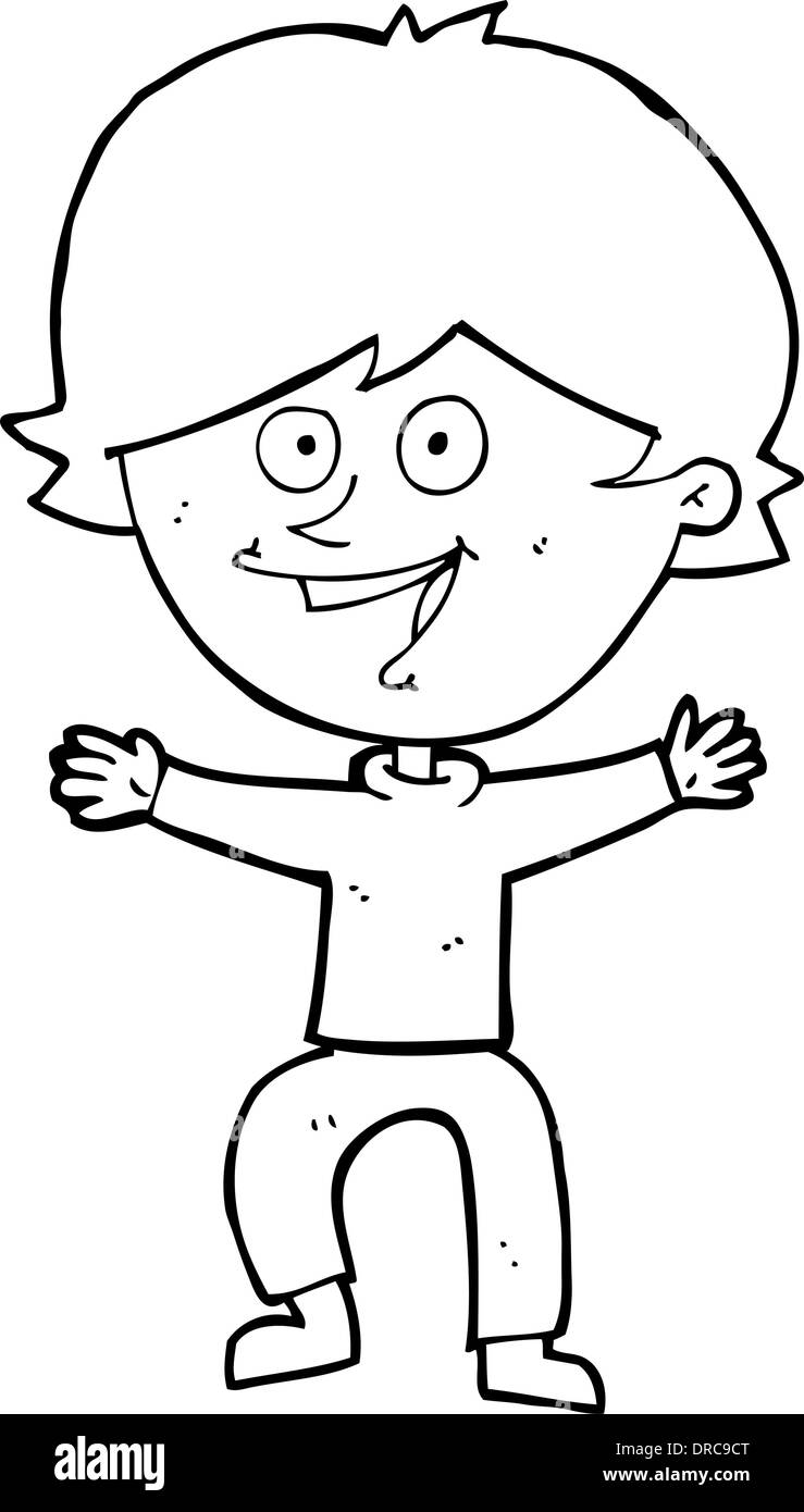 cartoon happy boy laughing Stock Vector Image & Art - Alamy