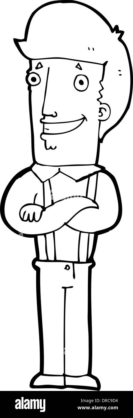 cartoon proud man Stock Vector Image & Art - Alamy