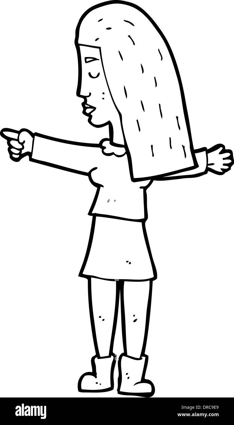 cartoon woman pointing Stock Vector Image & Art - Alamy