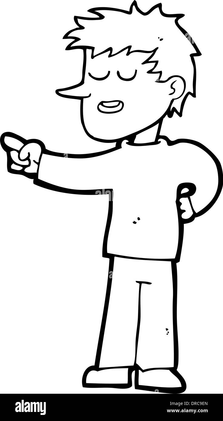 cartoon man pointing Stock Vector Image & Art - Alamy