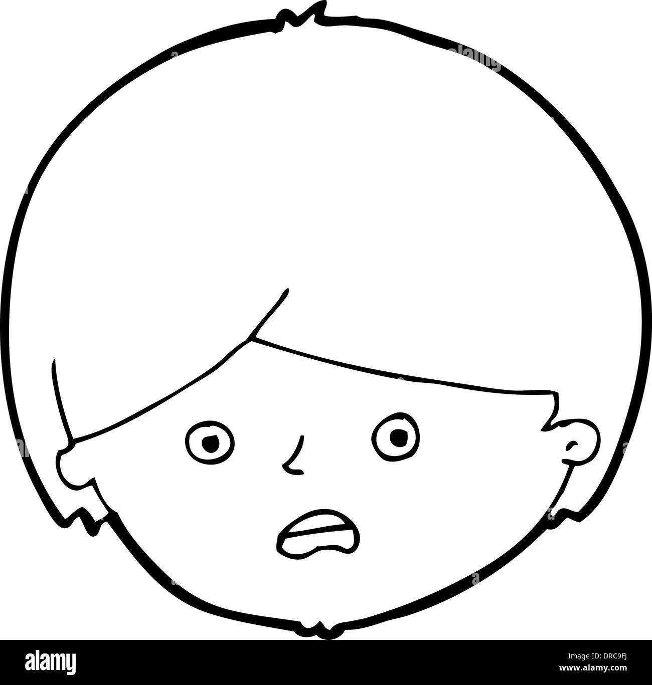 cartoon unhappy boy Stock Vector Image & Art - Alamy