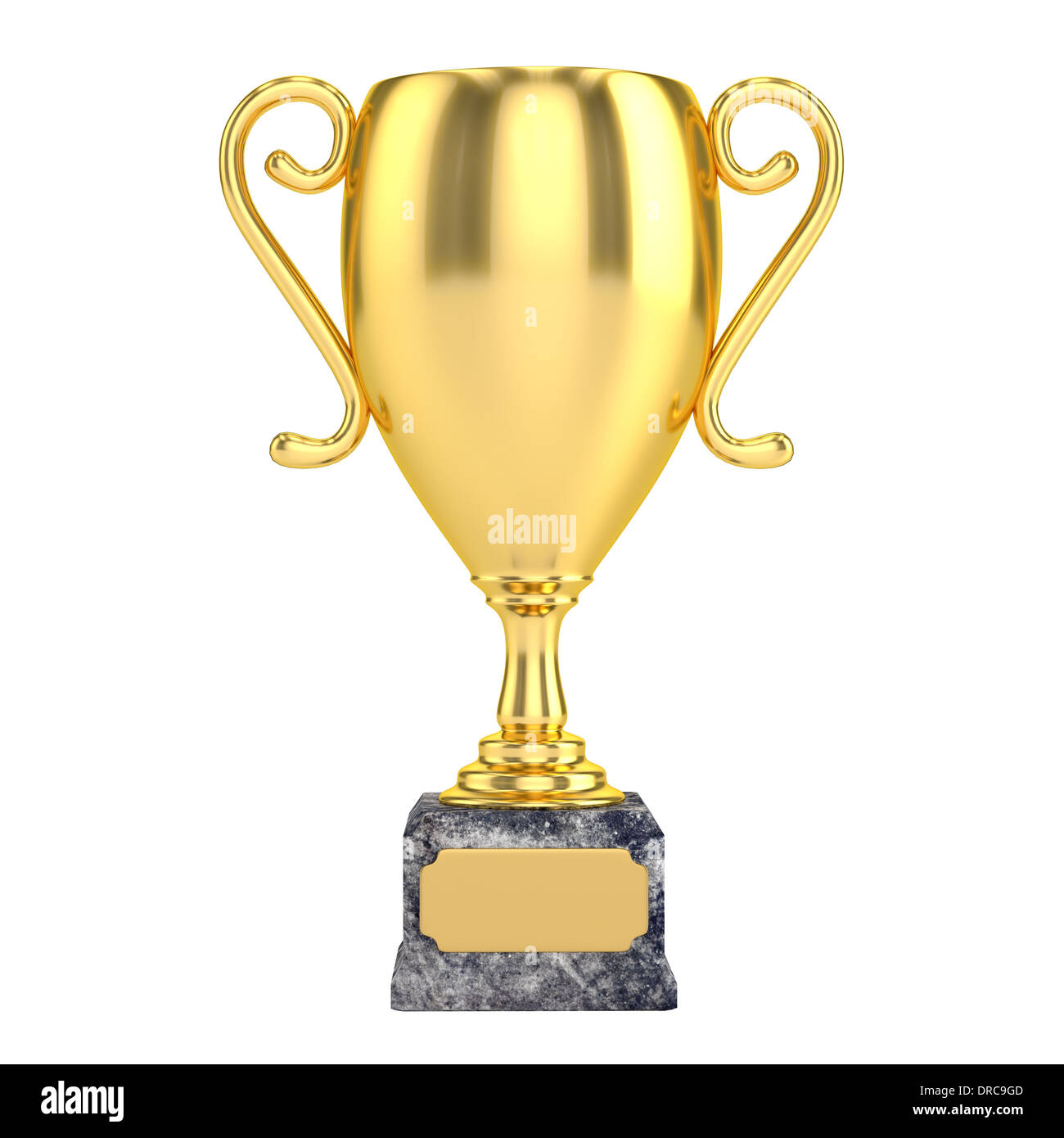 Gold Cup - Isolated on White Background Stock Photo - Alamy