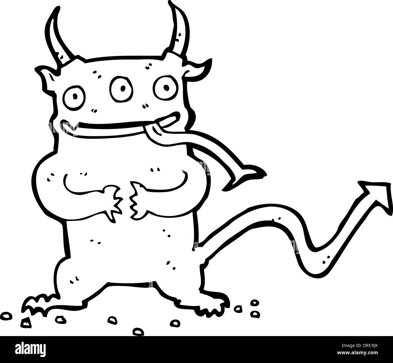 cartoon little demon Stock Vector Image & Art - Alamy