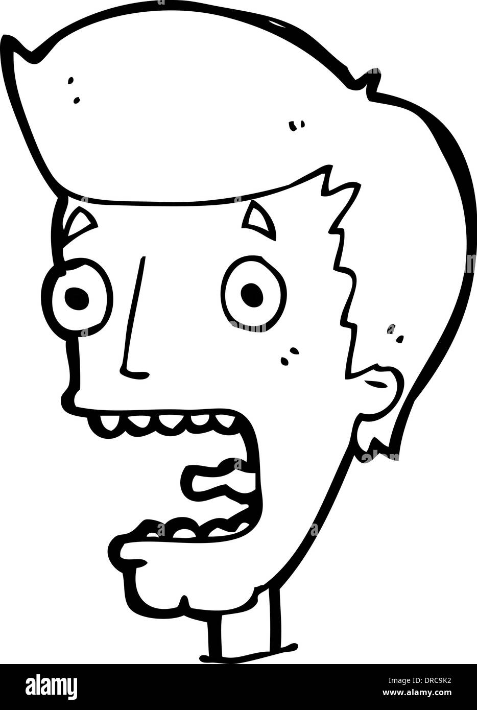 cartoon terrified man Stock Vector Image & Art - Alamy