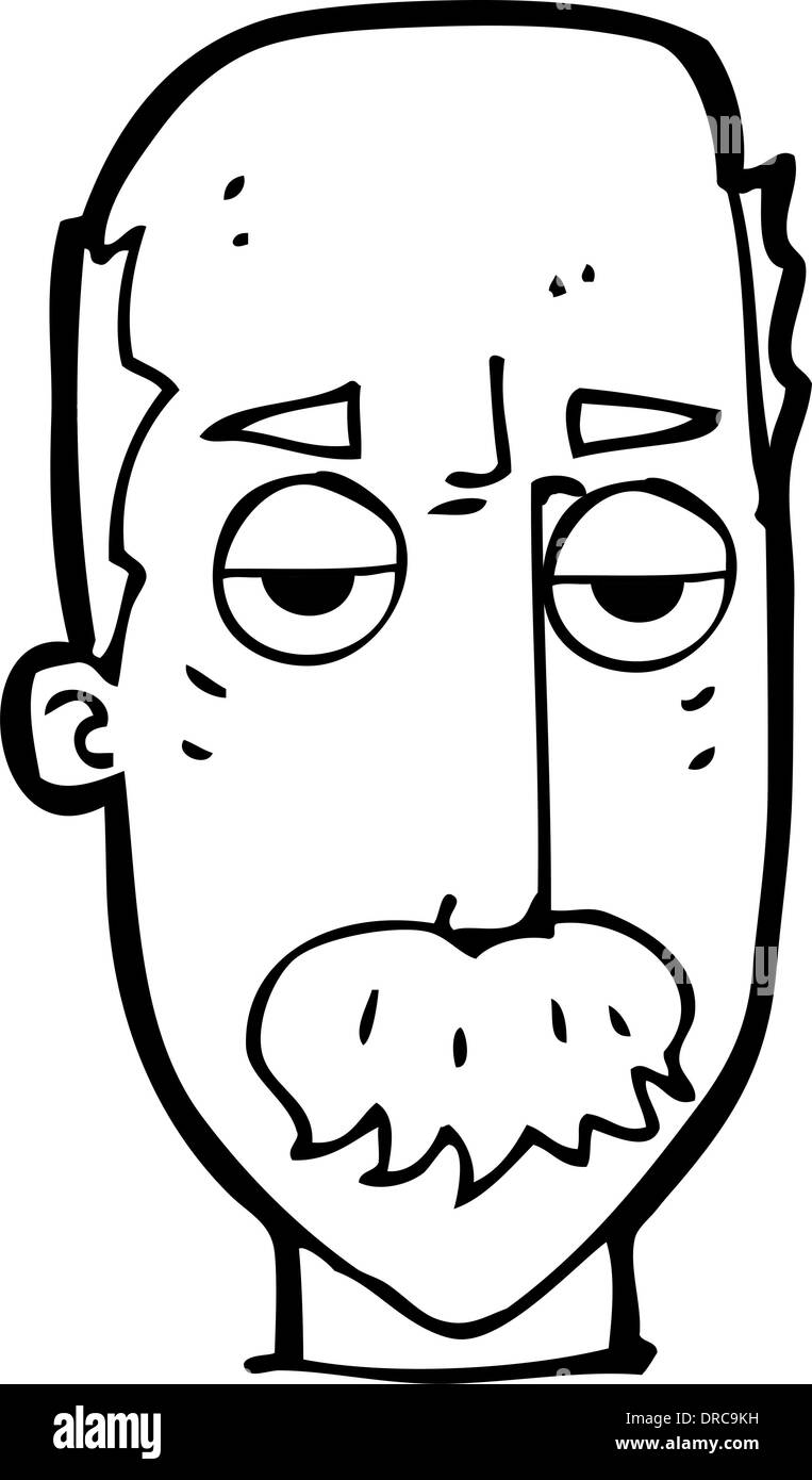 cartoon bored old man Stock Vector Image & Art - Alamy