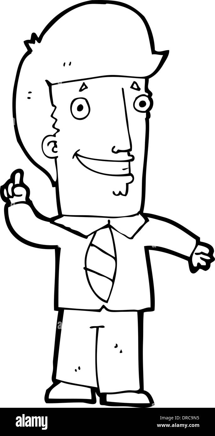 cartoon office man with idea Stock Vector Image & Art - Alamy