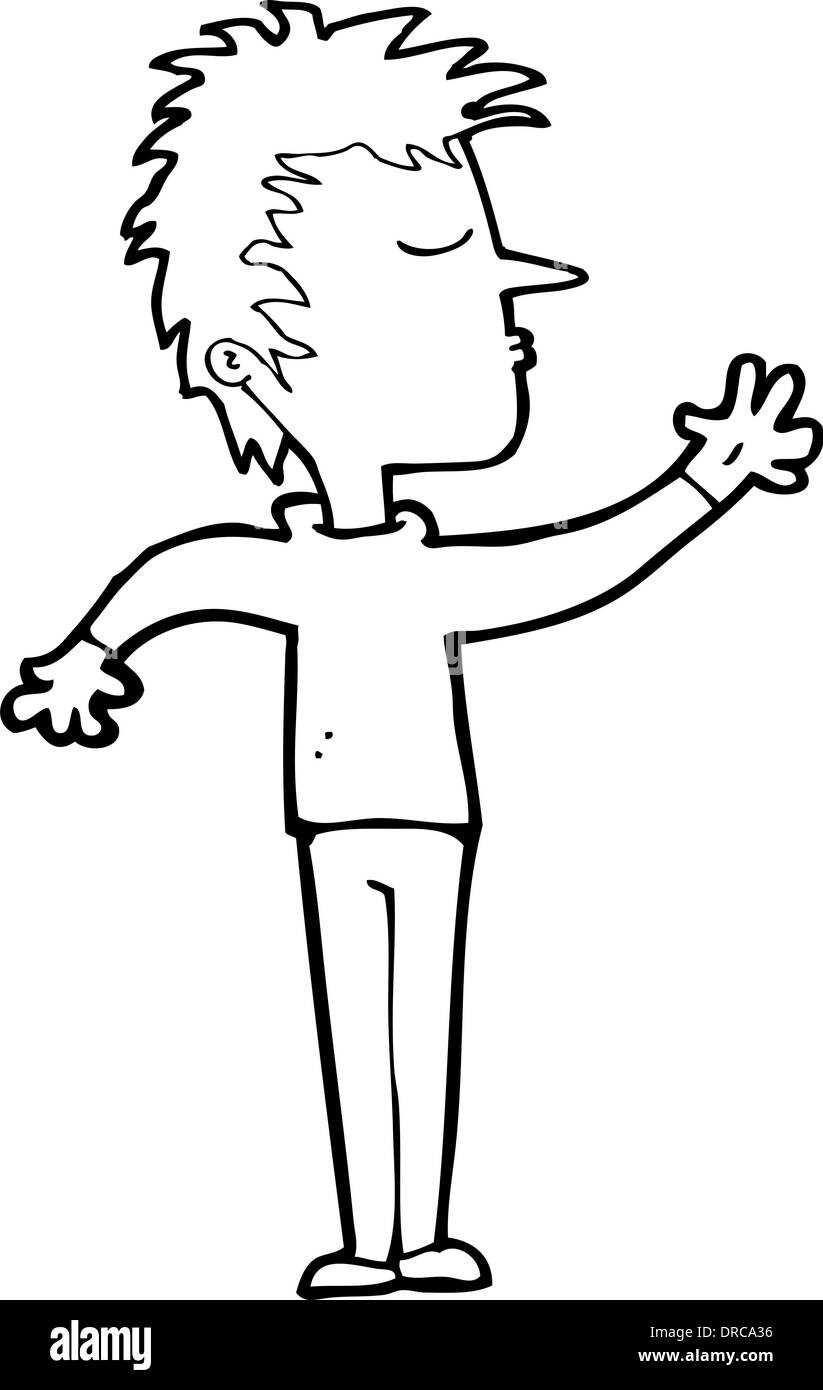 cartoon dismissive man Stock Vector Image & Art - Alamy