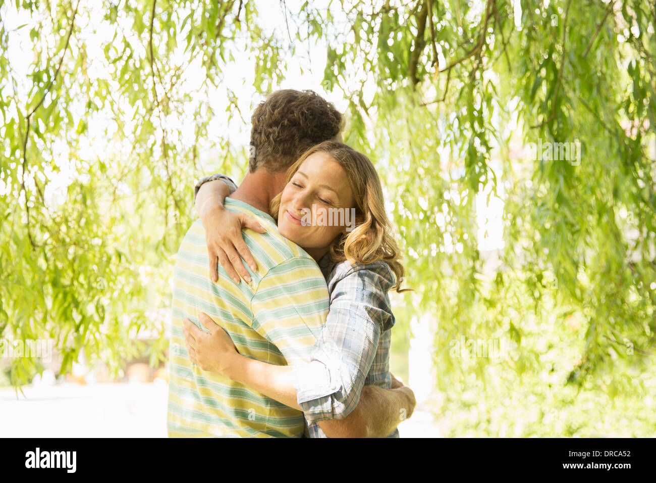 Mature caucasian couple hugging hi-res stock photography and images - Alamy