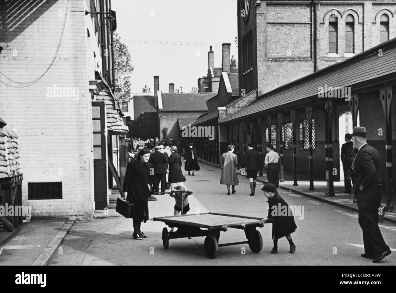Refugee receiving station WWII Stock Photo - Alamy