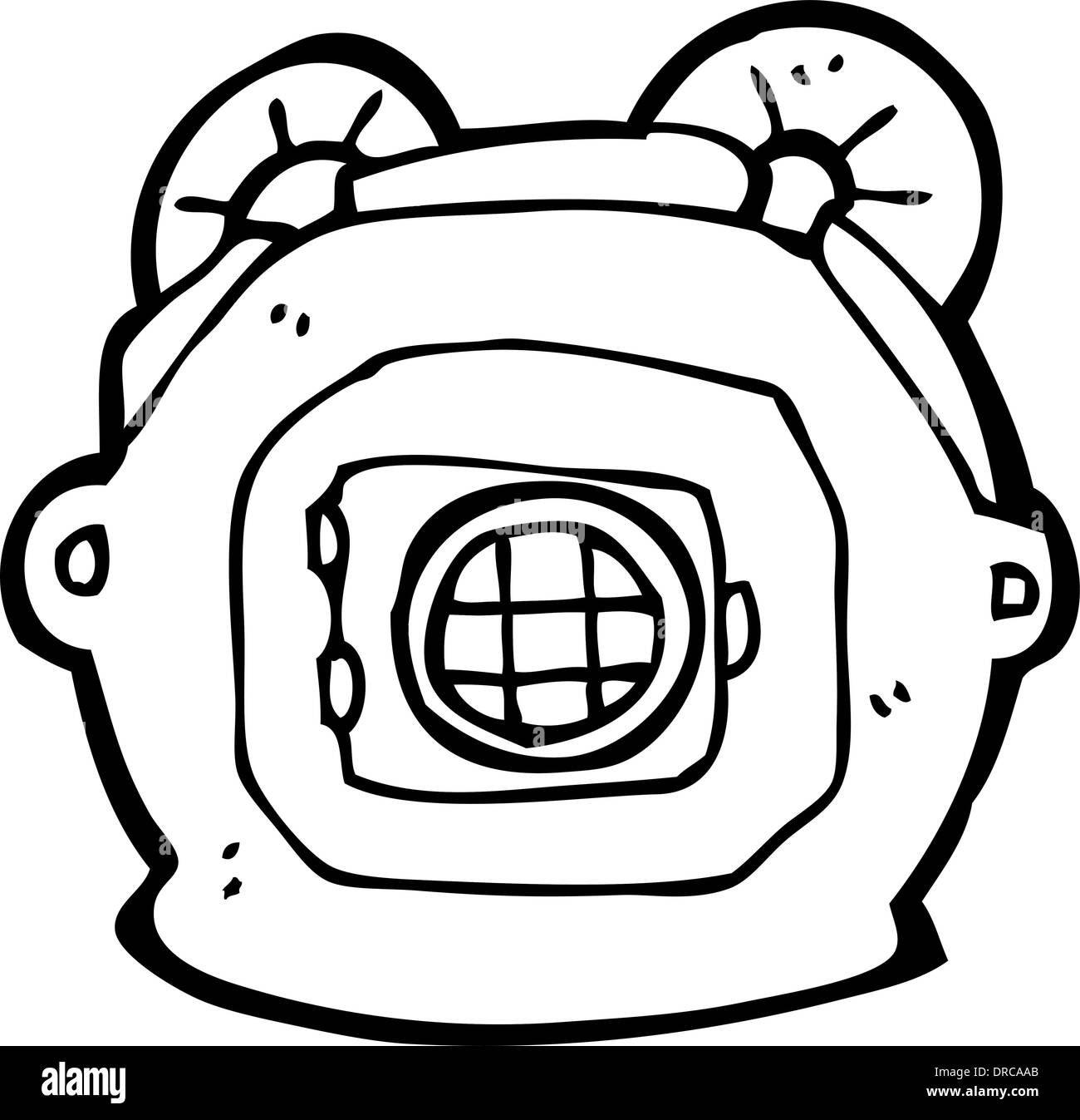 cartoon deep sea diver helmet Stock Vector Image & Art - Alamy