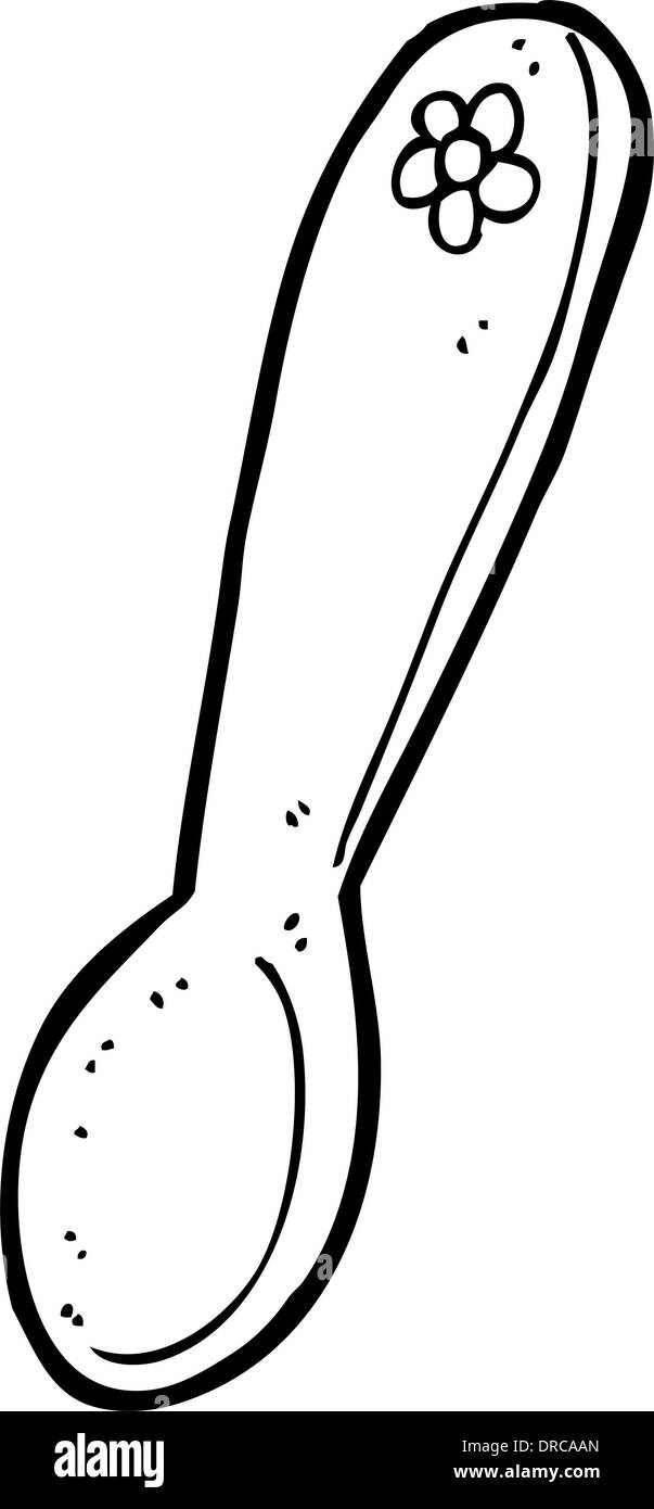 Cartoon character spoon happy Black and White Stock Photos & Images - Alamy