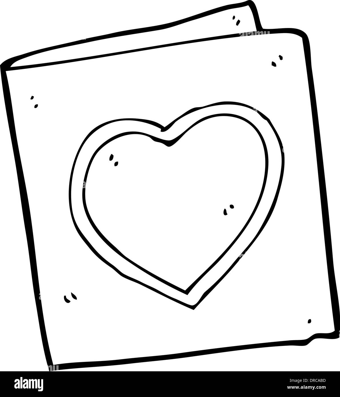 cartoon love heart card Stock Vector Image & Art - Alamy