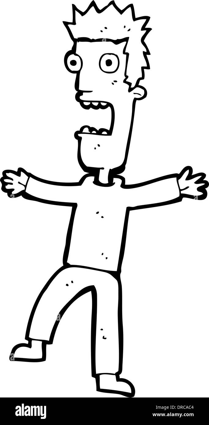 cartoon terrified man Stock Vector Image & Art - Alamy