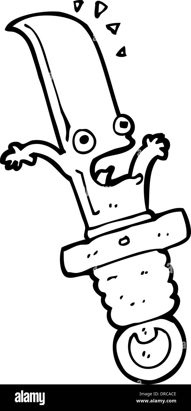 Cartoon frightened knife hi-res stock photography and images - Alamy