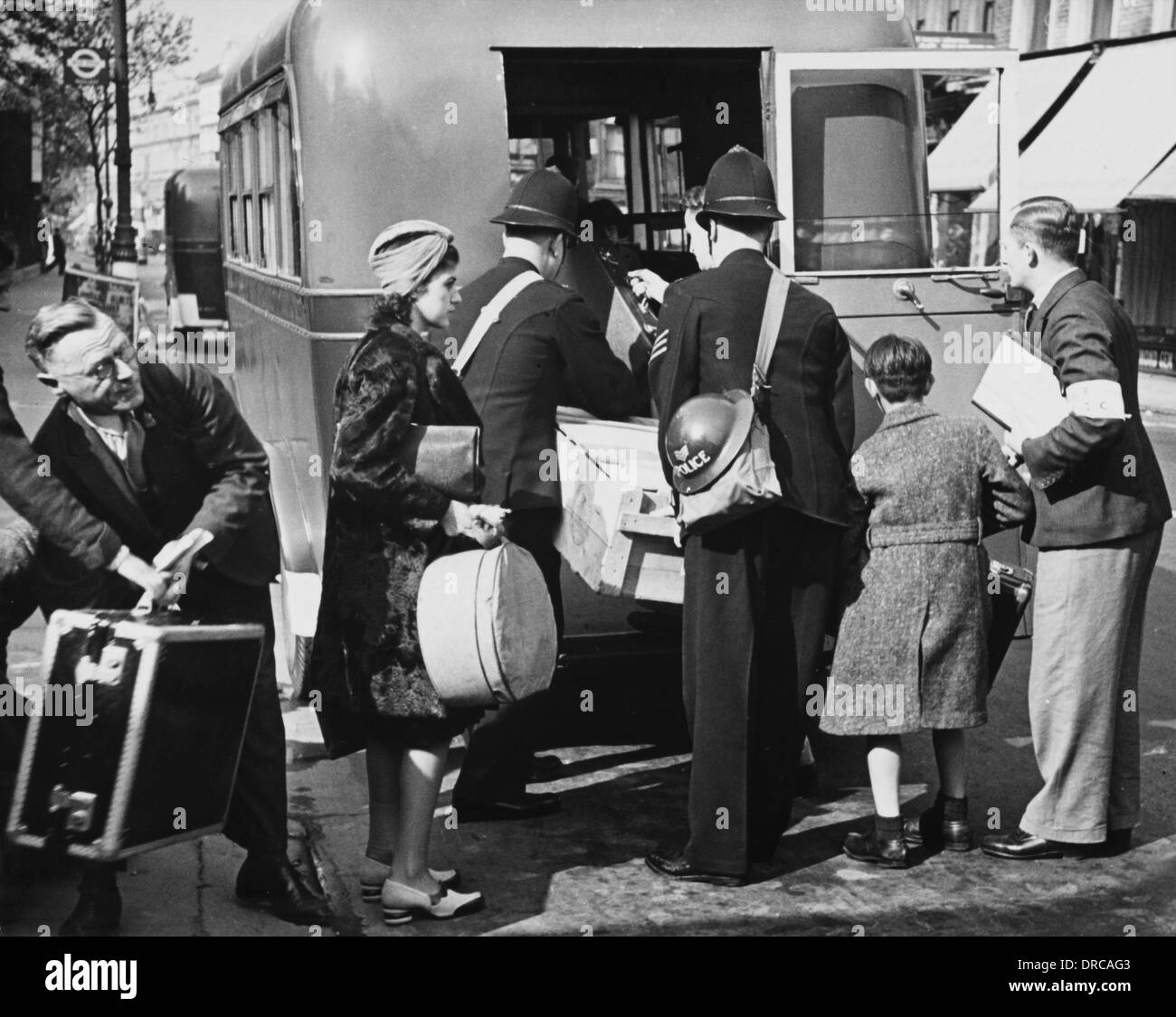 Refugee bus Black and White Stock Photos & Images - Alamy