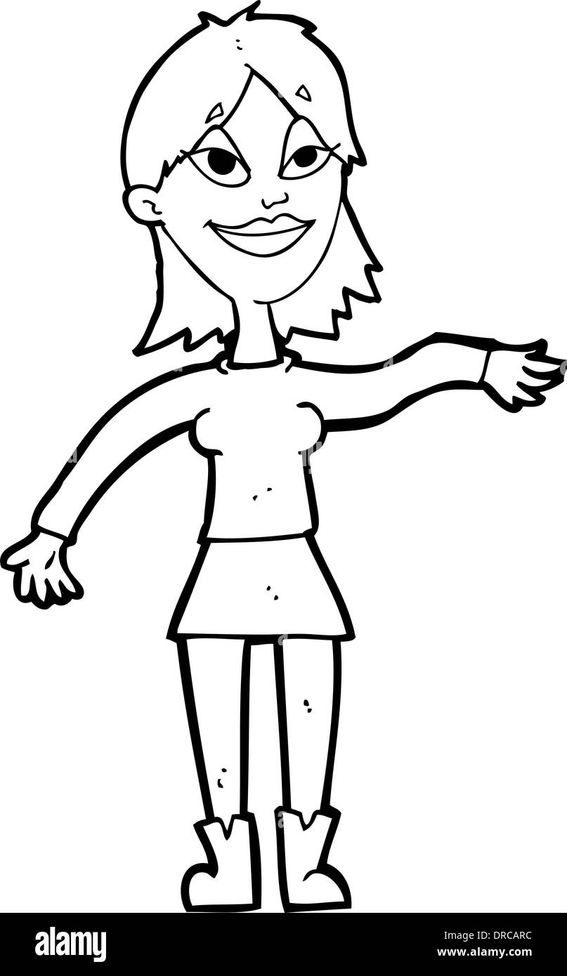 cartoon woman making hand gesture Stock Vector Image & Art - Alamy