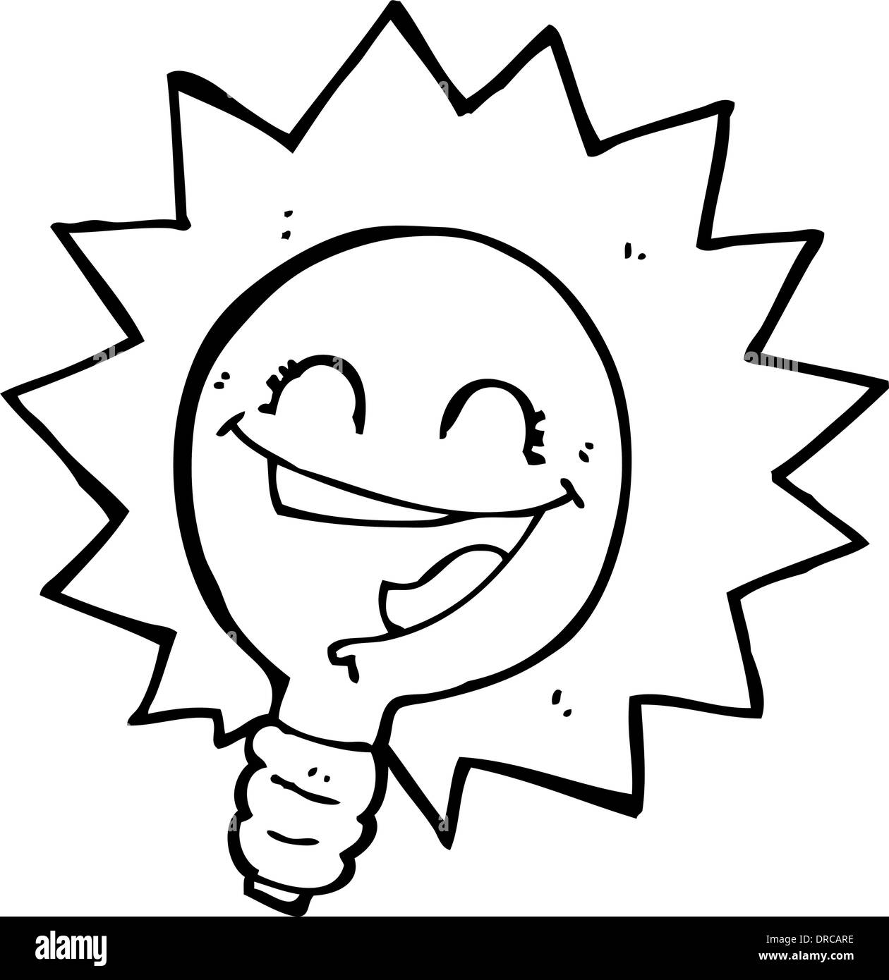 happy light bulb cartoon Stock Vector Image & Art - Alamy