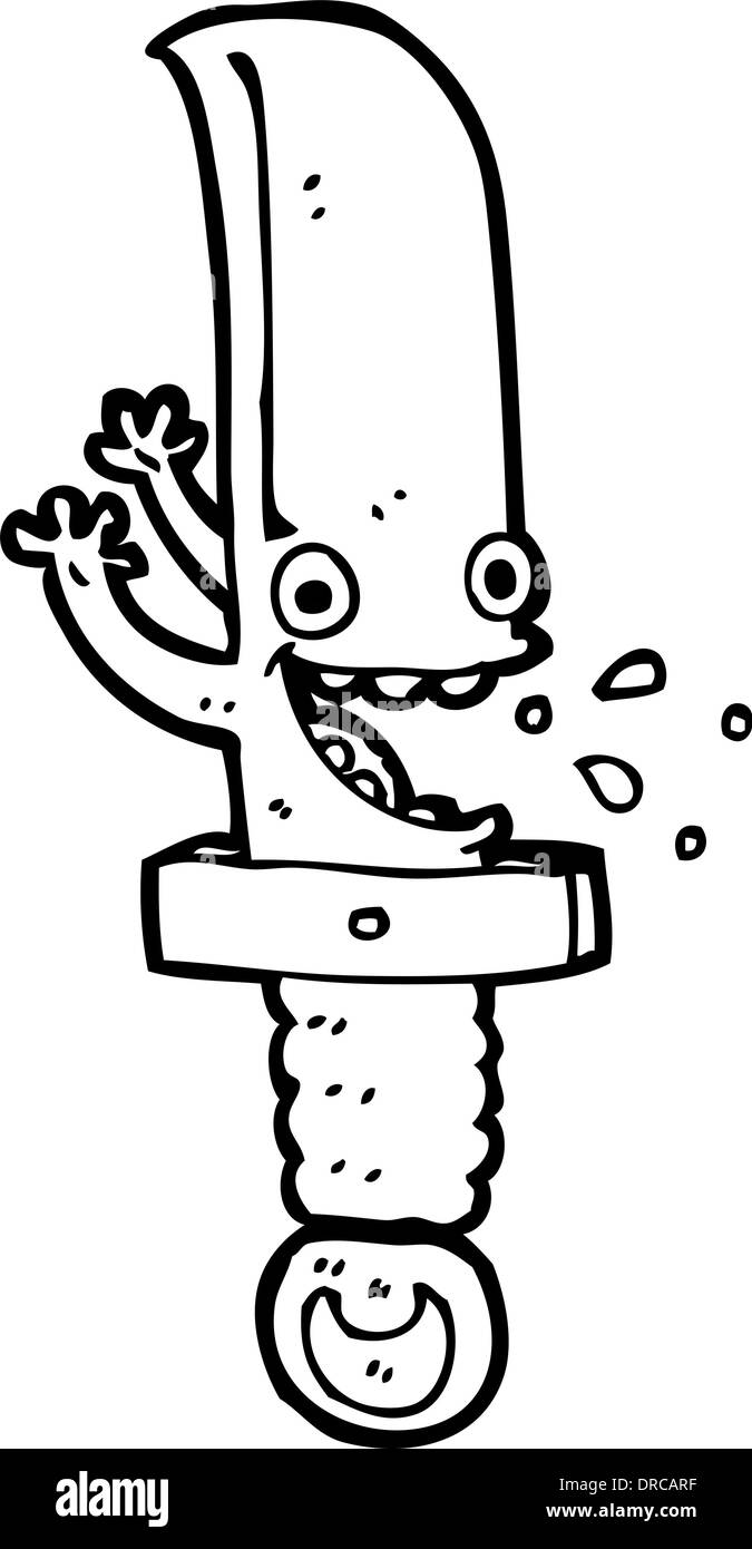 crazy knife cartoon character Stock Vector Image & Art - Alamy