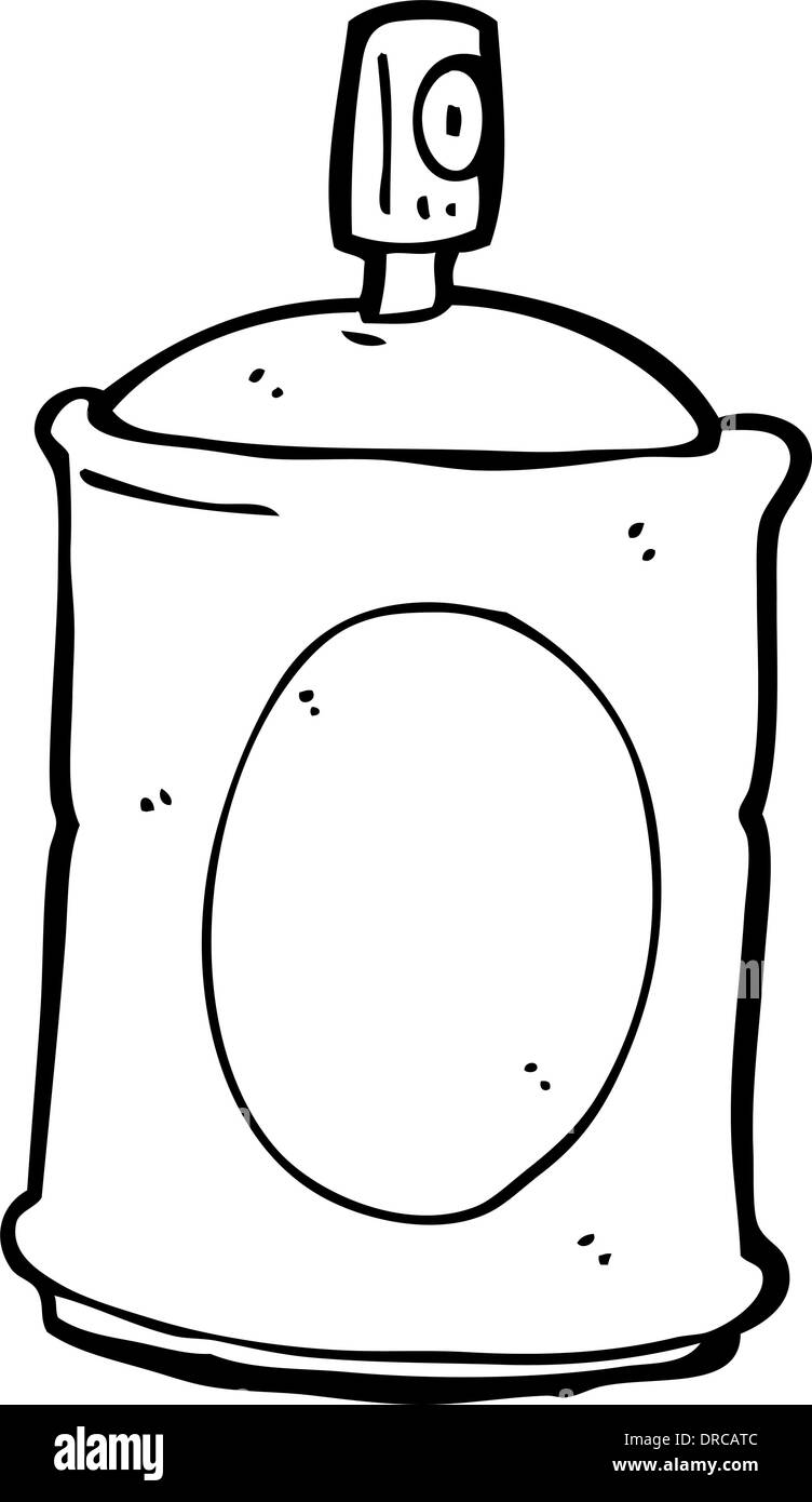 Cartoon spray can Black and White Stock Photos & Images - Alamy