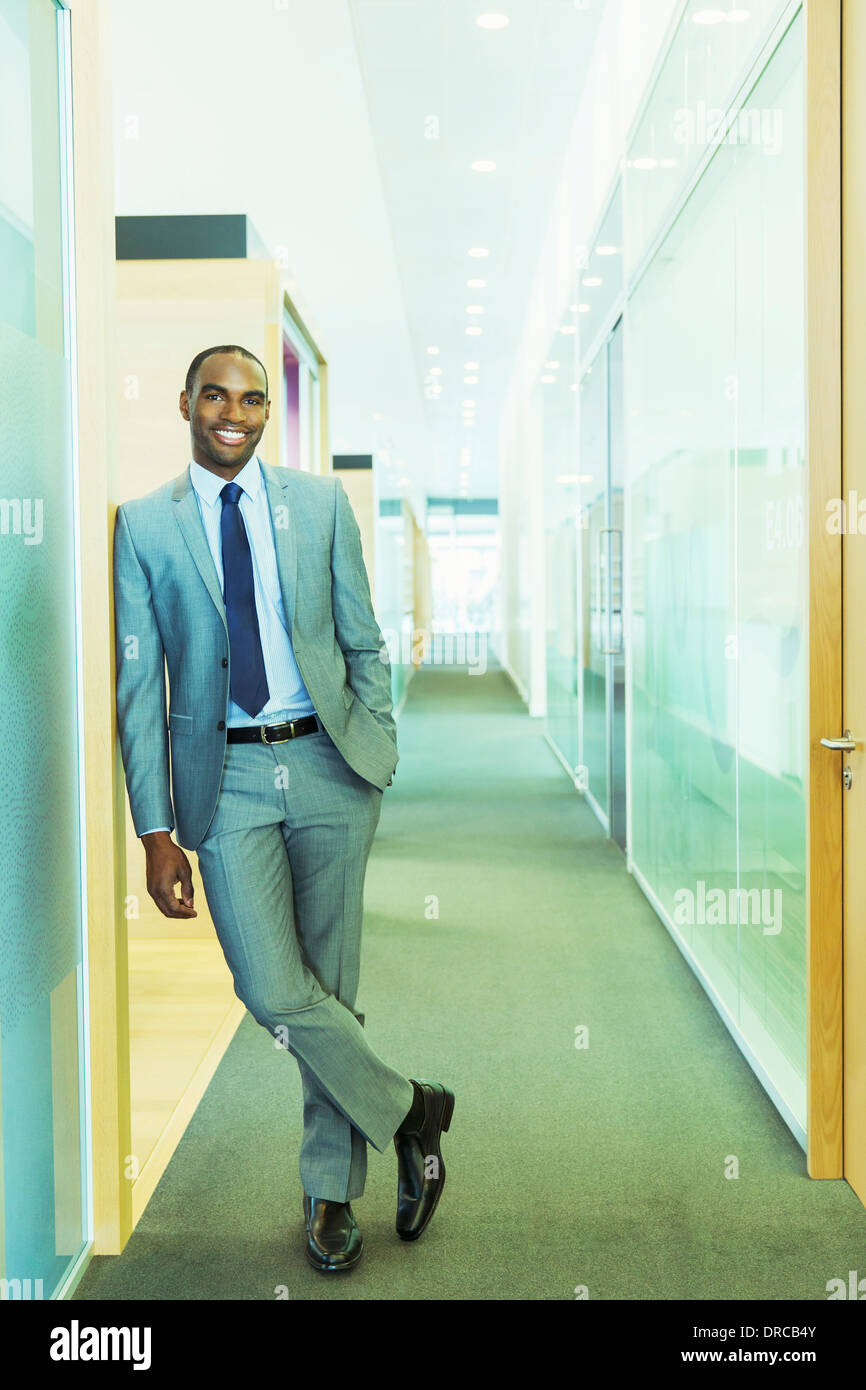 Business man, smiling, suit hi-res stock photography and images - Alamy