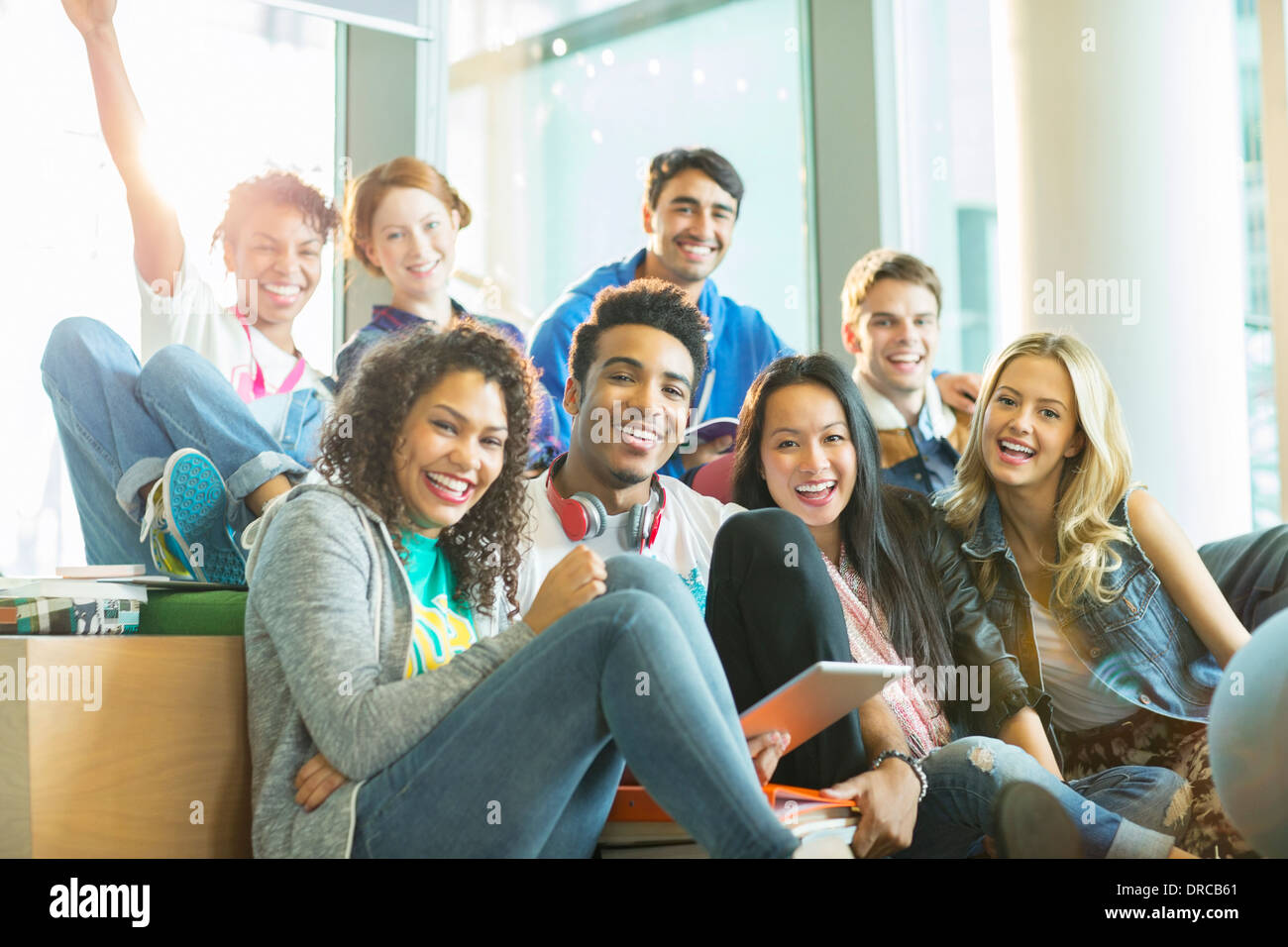 Multi ethnic women college classroom hi-res stock photography and images - Alamy
