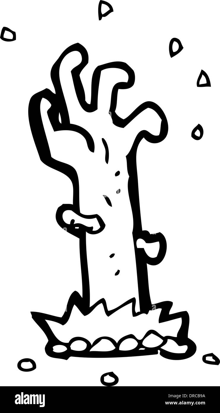 cartoon zombie rising from grave Stock Vector Image & Art - Alamy