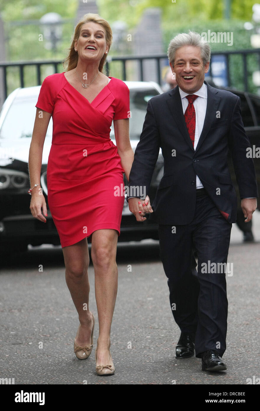 Sally Bercow and John Bercow at the ITV studios London, England - 16.07 ...