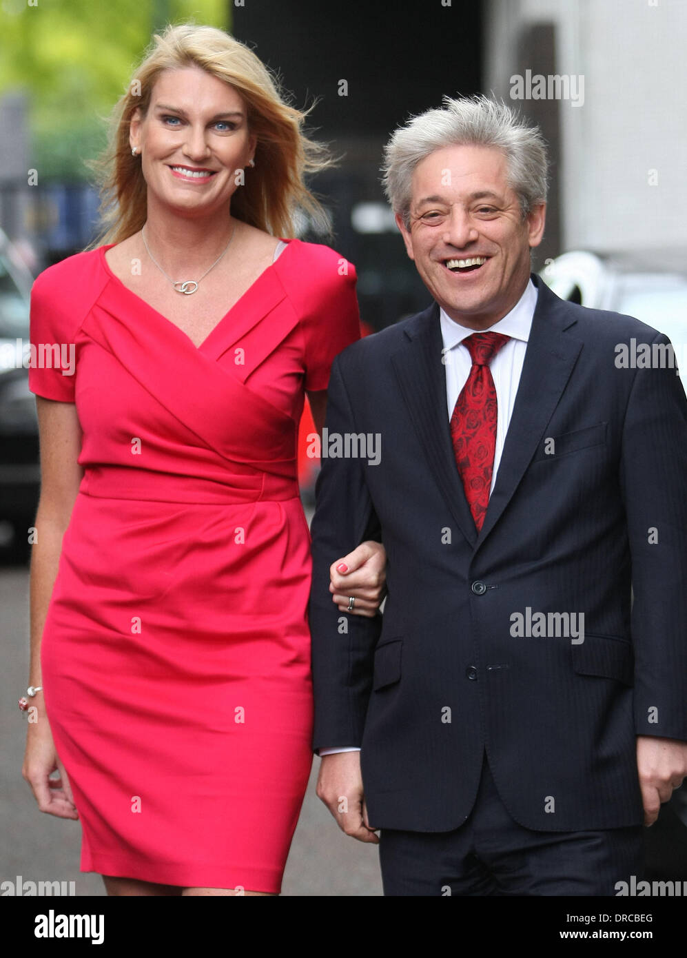 Sally Bercow and John Bercow at the ITV studios London, England - 16.07 ...