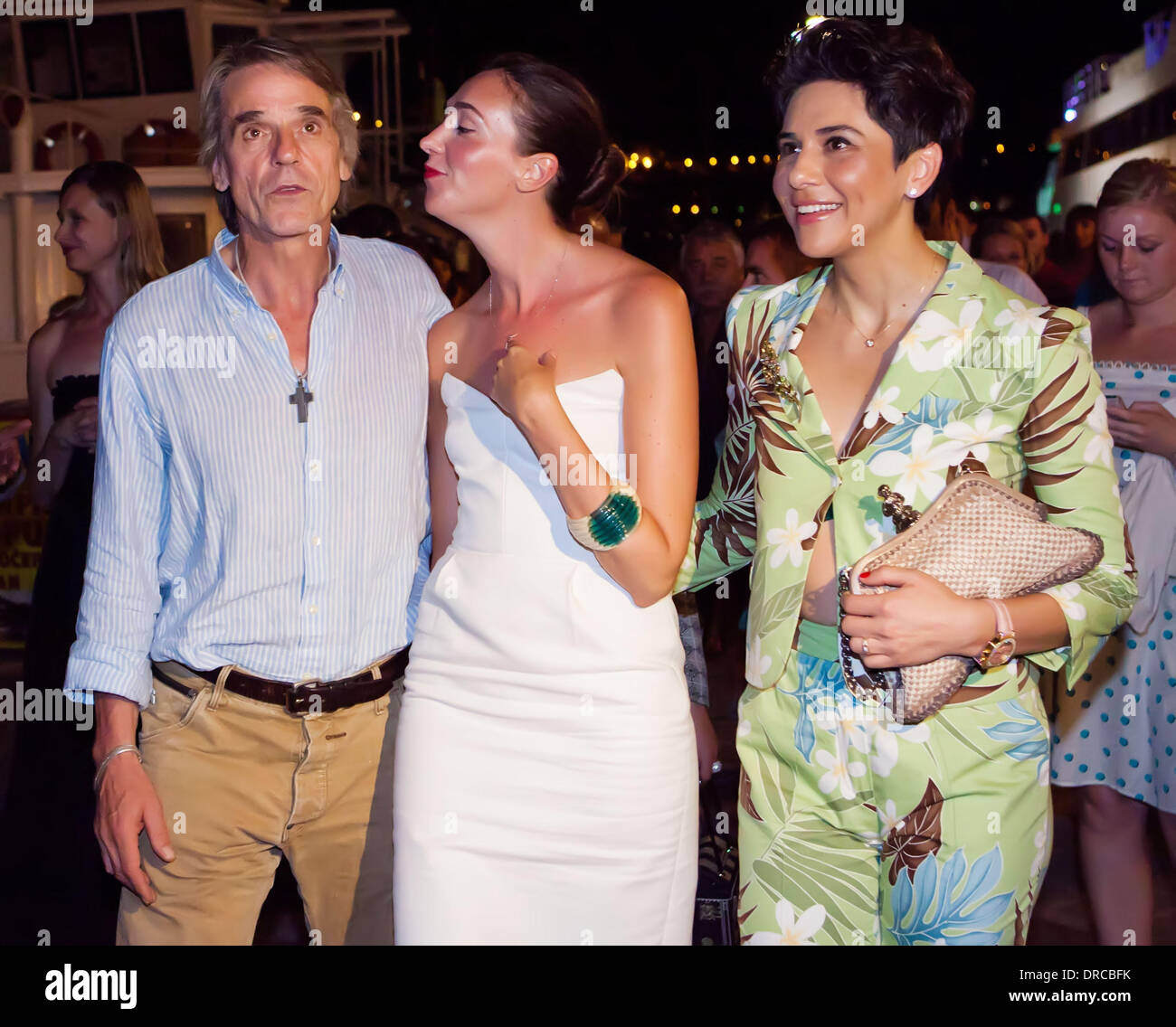 Jeremy Irons taking a stroll in Dubrovnik with Emina Ganic and Borna ...