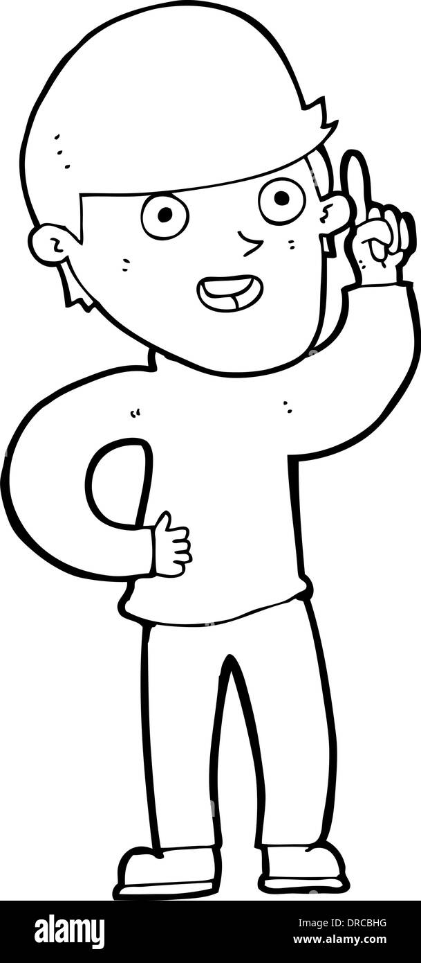 cartoon boy with idea Stock Vector Image & Art - Alamy