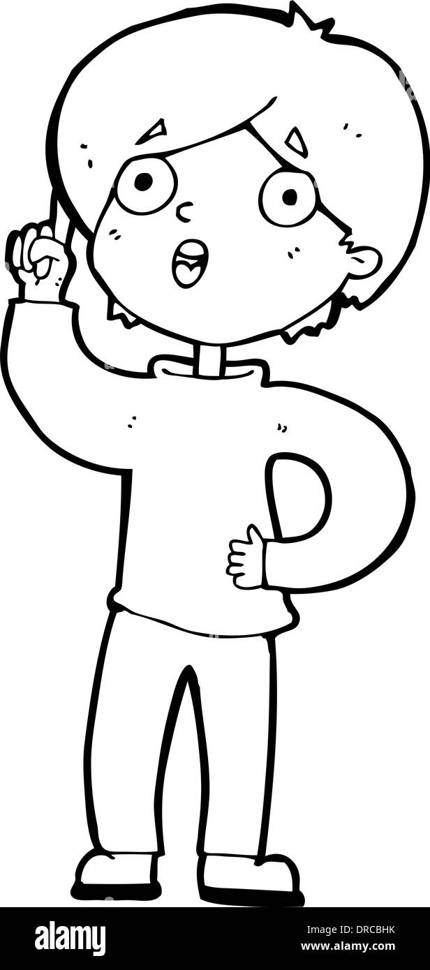 cartoon boy with idea Stock Vector Image & Art - Alamy