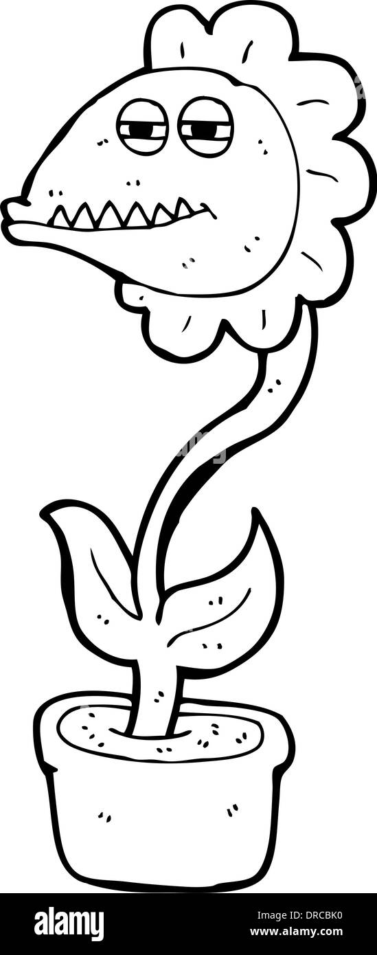 cartoon monster flower Stock Vector Image & Art - Alamy