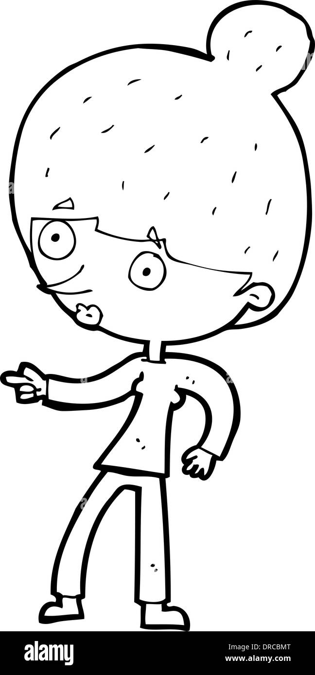 cartoon woman pointing Stock Vector Image & Art - Alamy