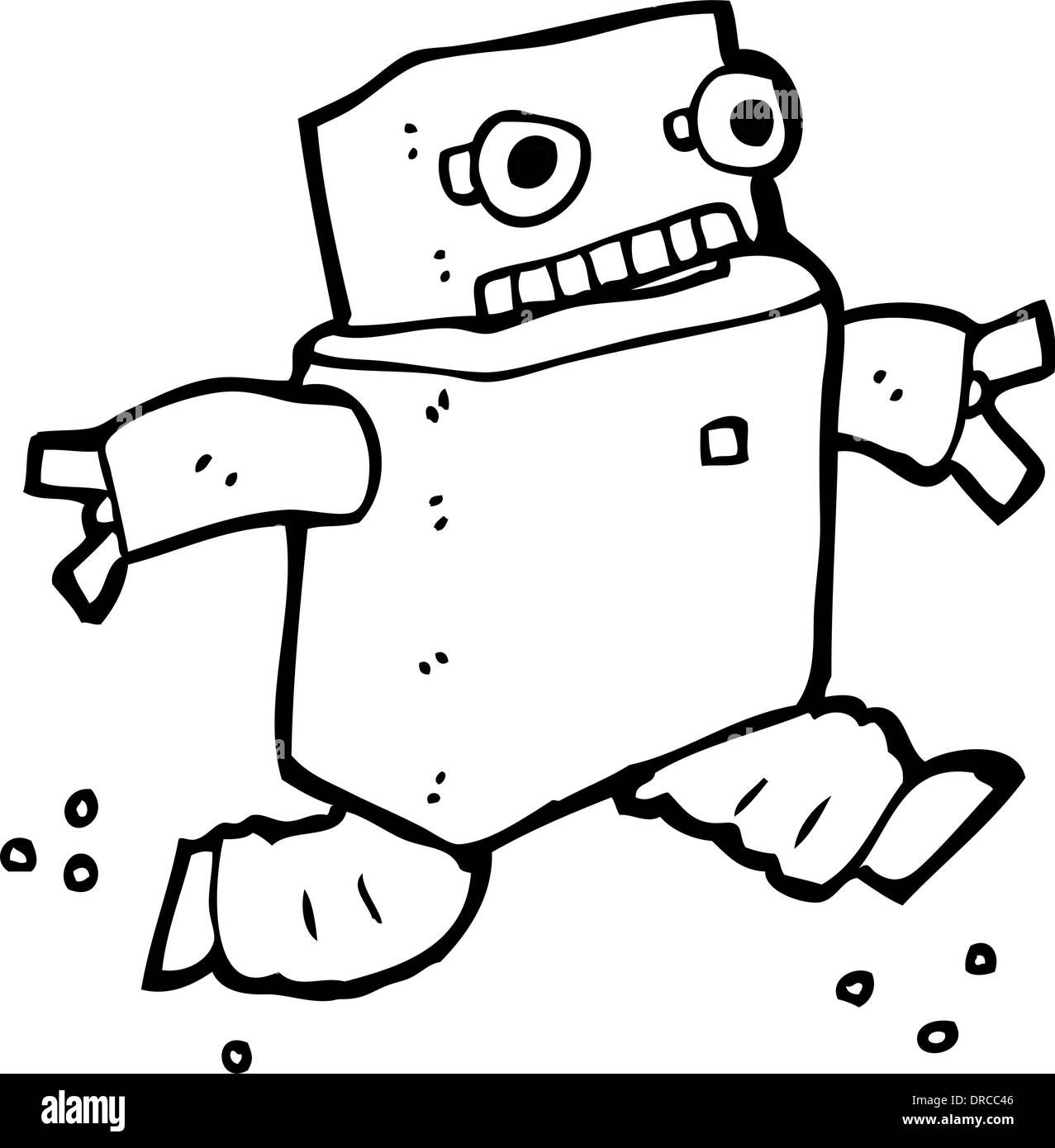 cartoon running robot Stock Vector Image & Art - Alamy