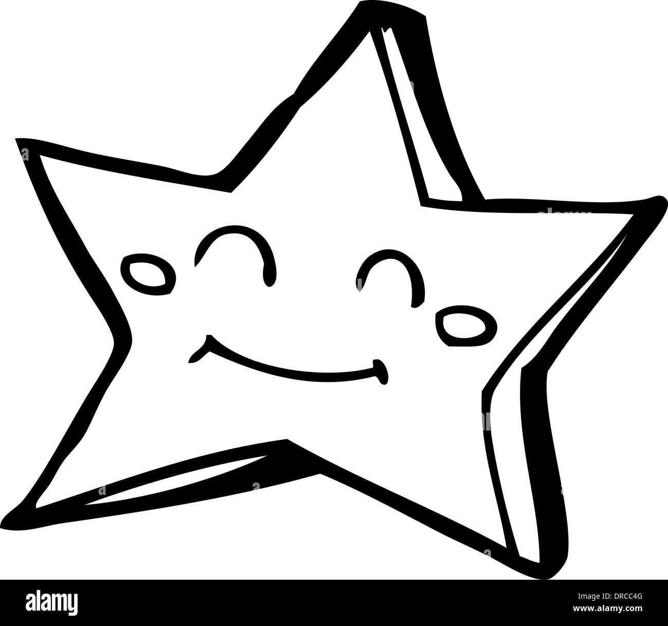 cartoon happy star character Stock Vector Image & Art - Alamy