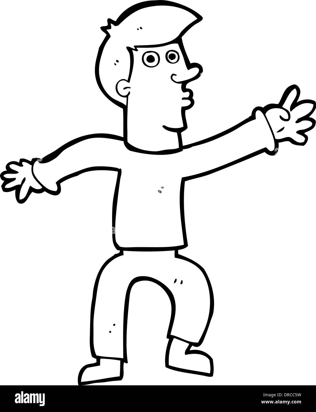 cartoon reaching man Stock Vector Image & Art - Alamy