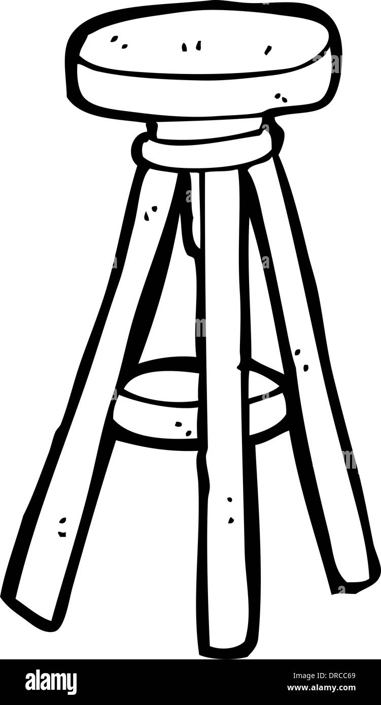 Cartoon stool Black and White Stock Photos & Images - Alamy