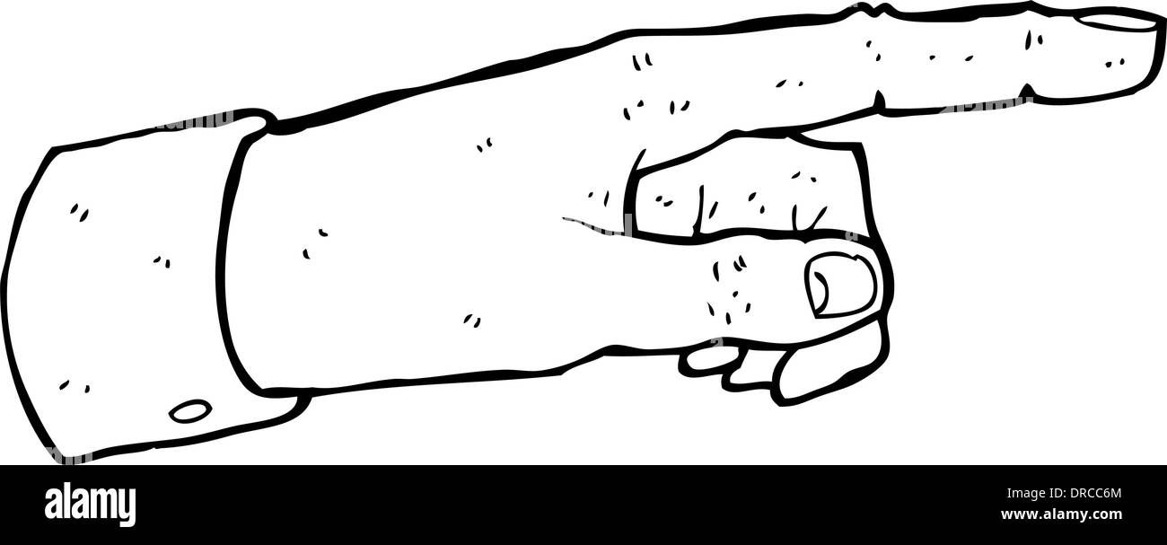 cartoon pointing hand Stock Vector Image & Art - Alamy