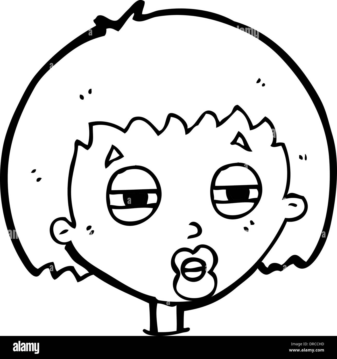 cartoon woman narrowing eyes Stock Vector Image & Art - Alamy