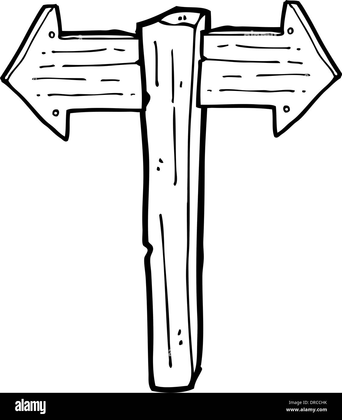 cartoon sign post Stock Vector Image & Art - Alamy