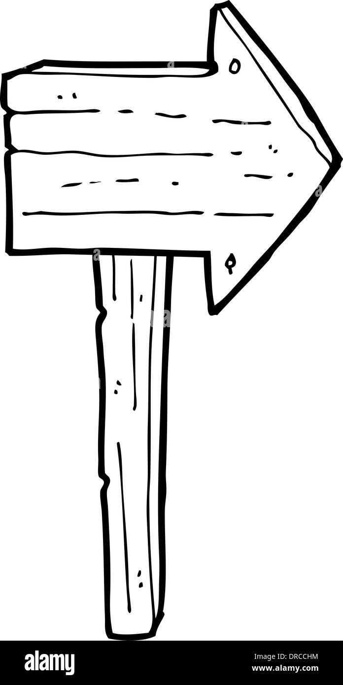 cartoon sign post Stock Vector Image & Art - Alamy