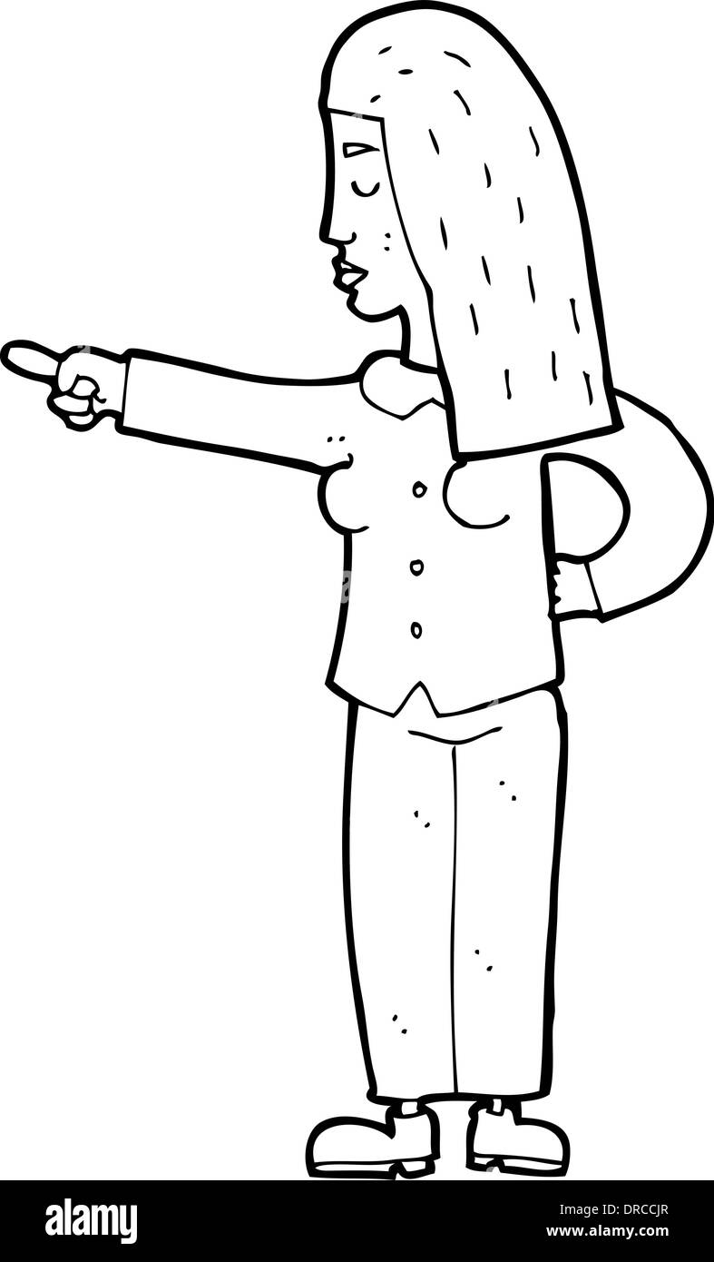 cartoon woman pointing Stock Vector Image & Art - Alamy