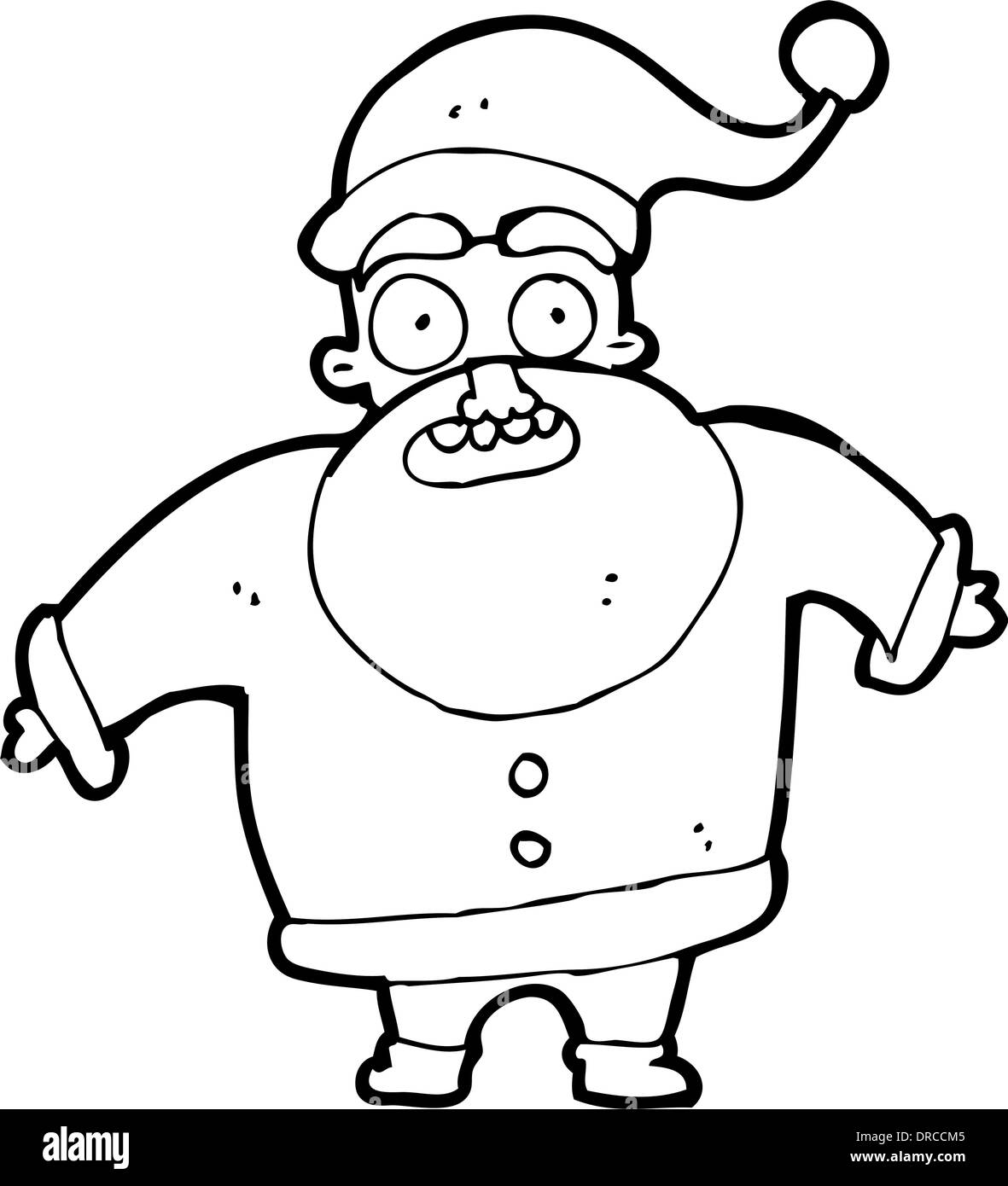 cartoon shocked santa claus Stock Vector Image & Art - Alamy