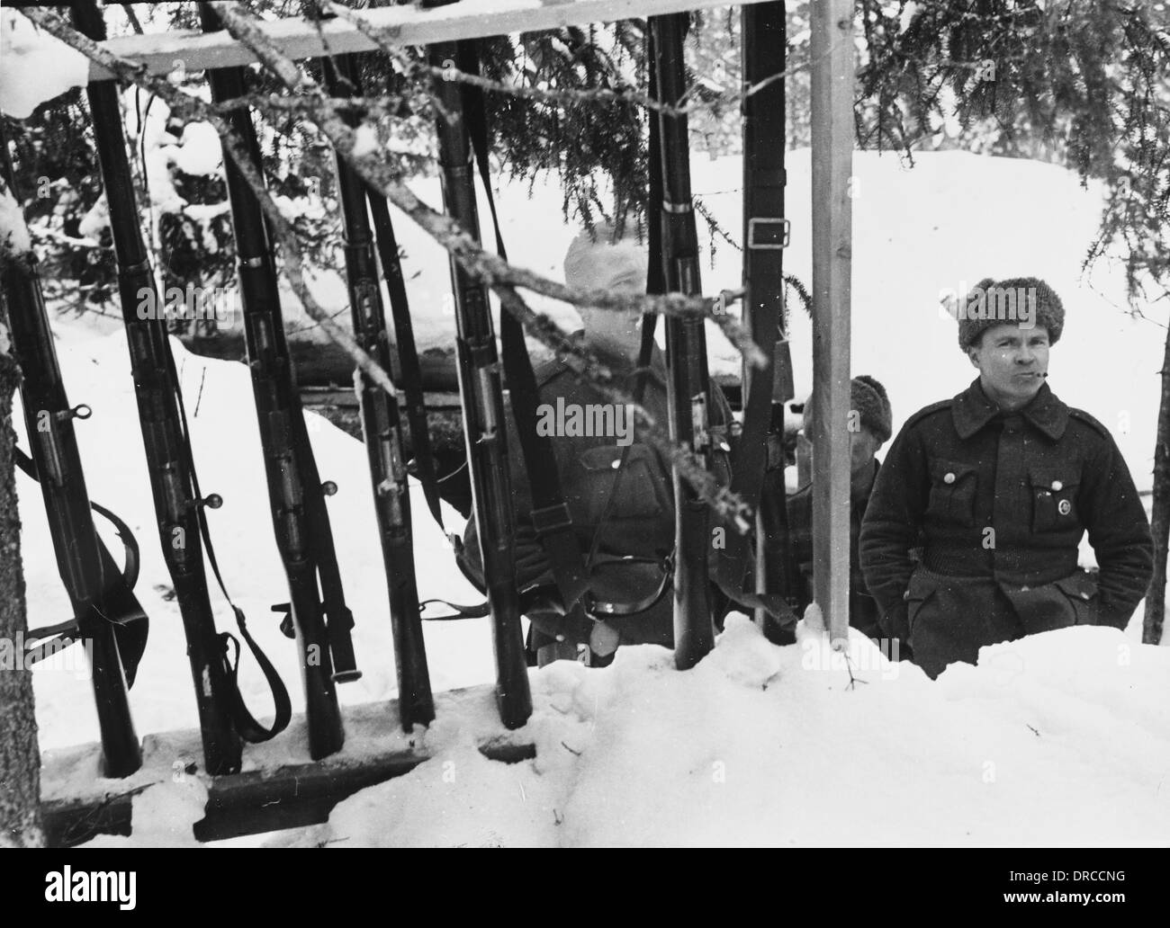 Finnish defences WWII Stock Photo - Alamy