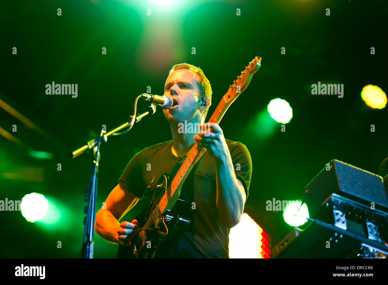 Anthony Gonzalez of M83 performing live at Somerset House London ...