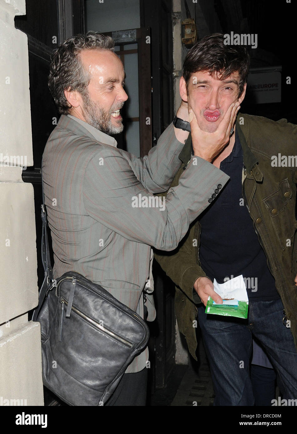 John Hannah and Adrian Bower at the TV preview "A Touch of Cloth" held ...